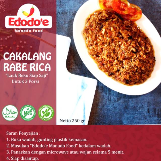Jual Ikan Cakalang Rabe Rica. Makanan Khas Manado Halal, Siap Saji ...