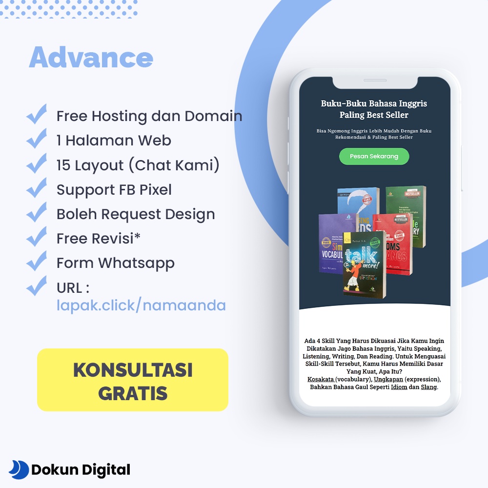 Jual Jasa Pembuatan Website / Landing Page Murah TERMURAH GRATIS DOMAIN ...
