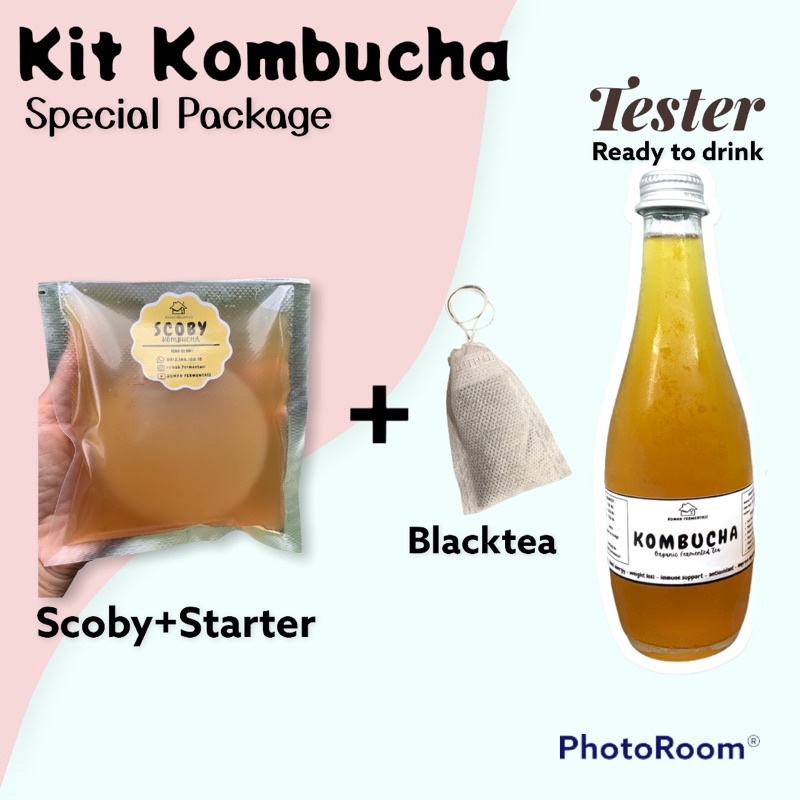 Jual KOMBUCHA SPECIAL KIT BIKIN 1 LITER | Shopee Indonesia