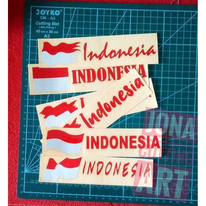 Jual Sticker cutting bendera merah putih indonesia | Shopee Indonesia