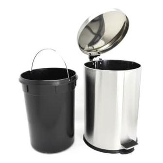 Jual TEMPAT TONG SAMPAH INJAK STAINLESS STEEL PEDAL BIN 20 LITER KRISBOW HG415BGV5 | Shopee ...