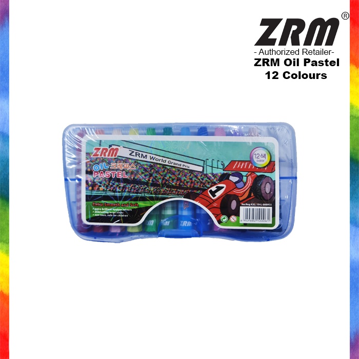 Jual ZRM Oil Pastel 12 Warna / Crayon 12 Warna OP-12 | Shopee Indonesia