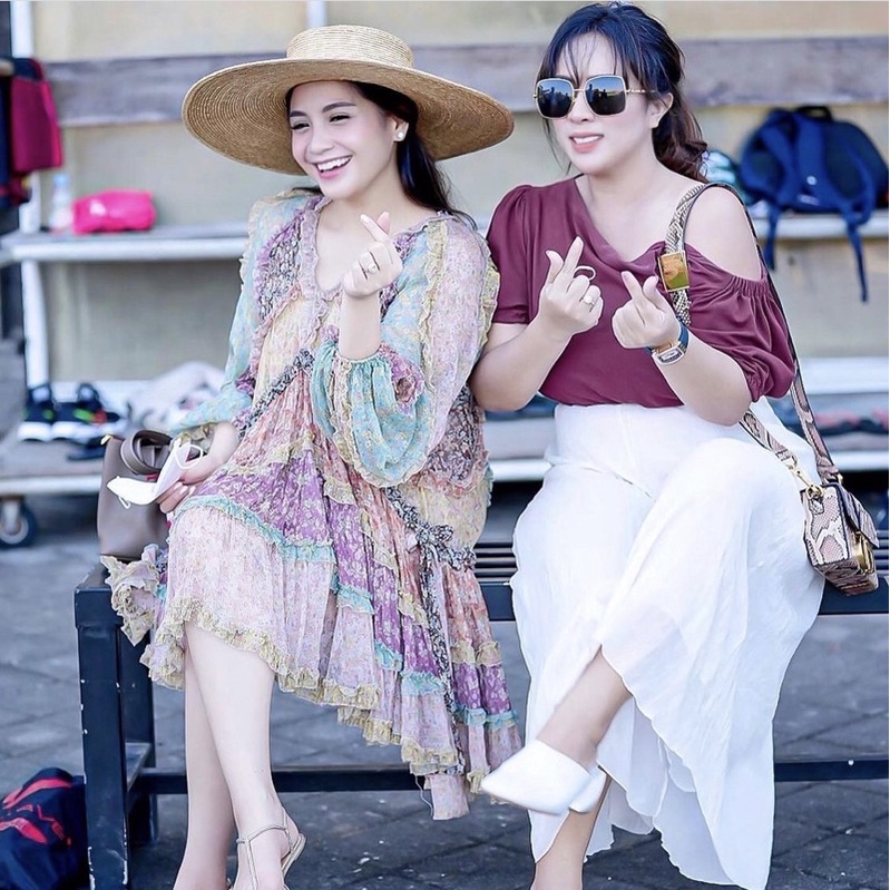 Jual Dress BKK Dress Nagita Slavina Baju Mama Gigi Super Premium// Baju wanita Midi dress Mini ...