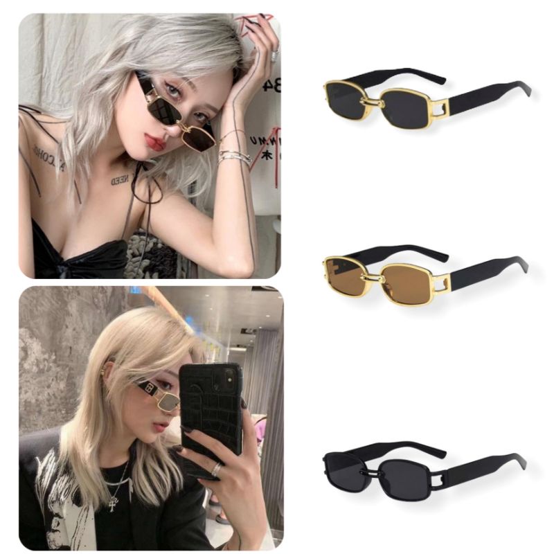 Jual Kacamata Hitam Korea Retro Ulzzang Korean Fashion Sunglasses Anti Radiasi Uv Protection ...