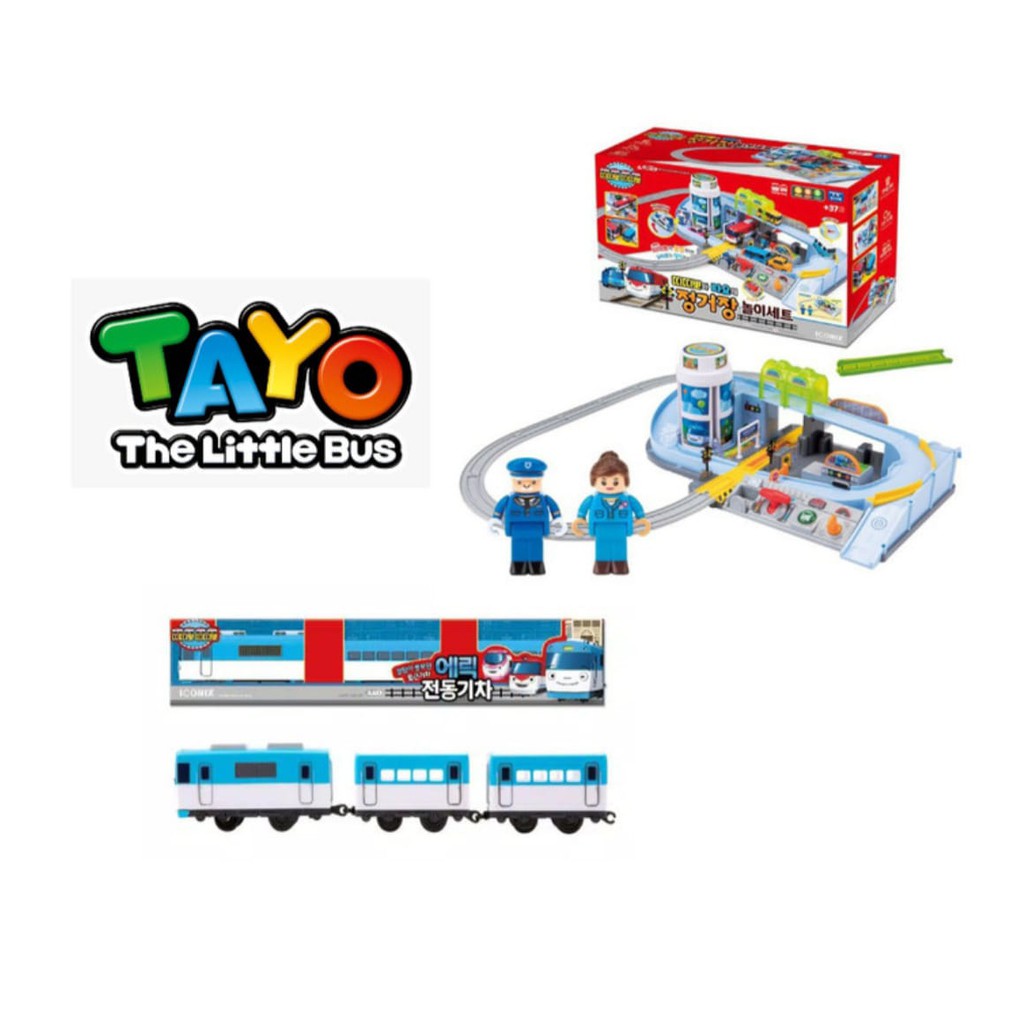 Jual Titipo and Tayo 118002&118004 Crossing Level Auto Playset Train ...