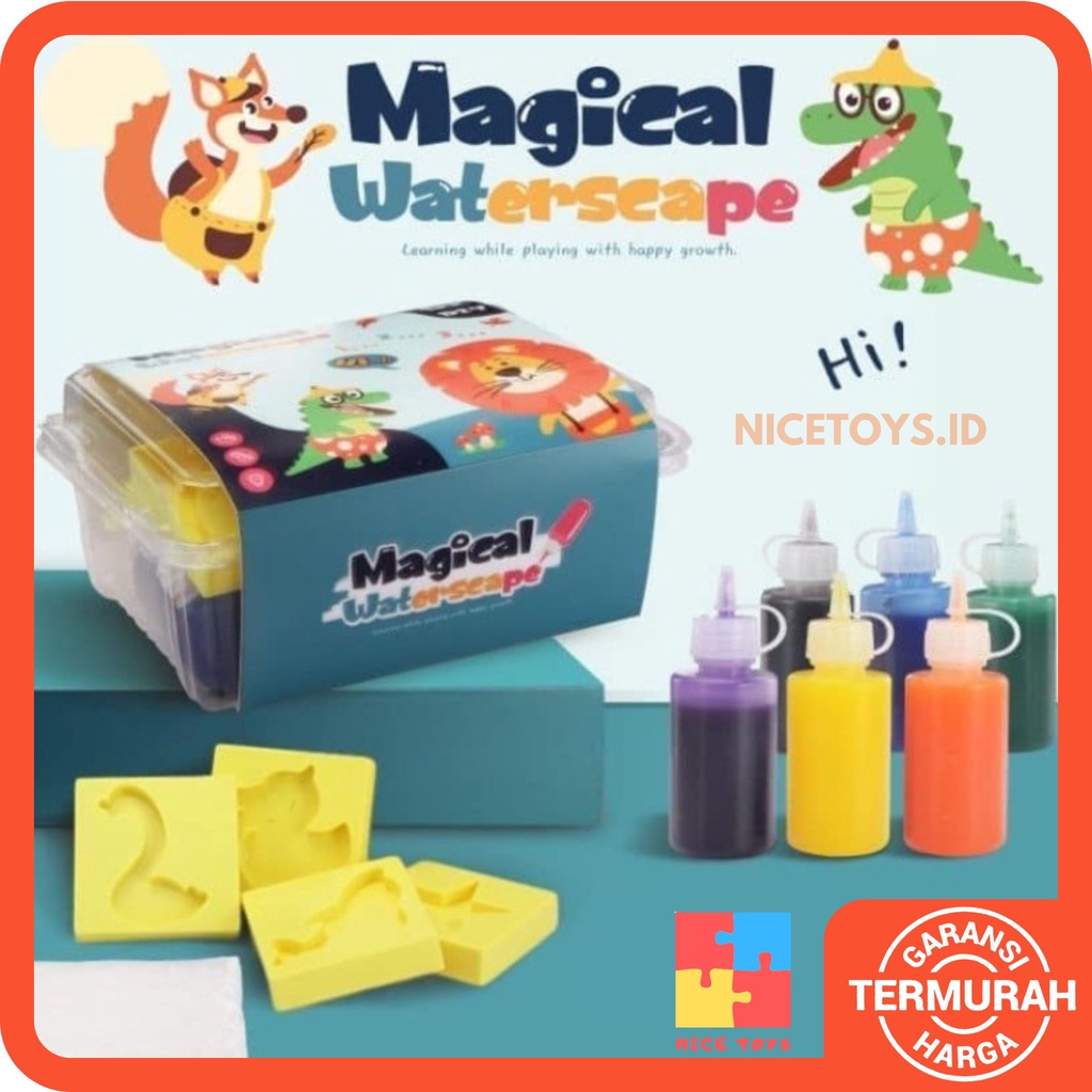 Jual Magical Waterscape Mainan Jelly Cetak Warna DIY Mainan Montessori ...