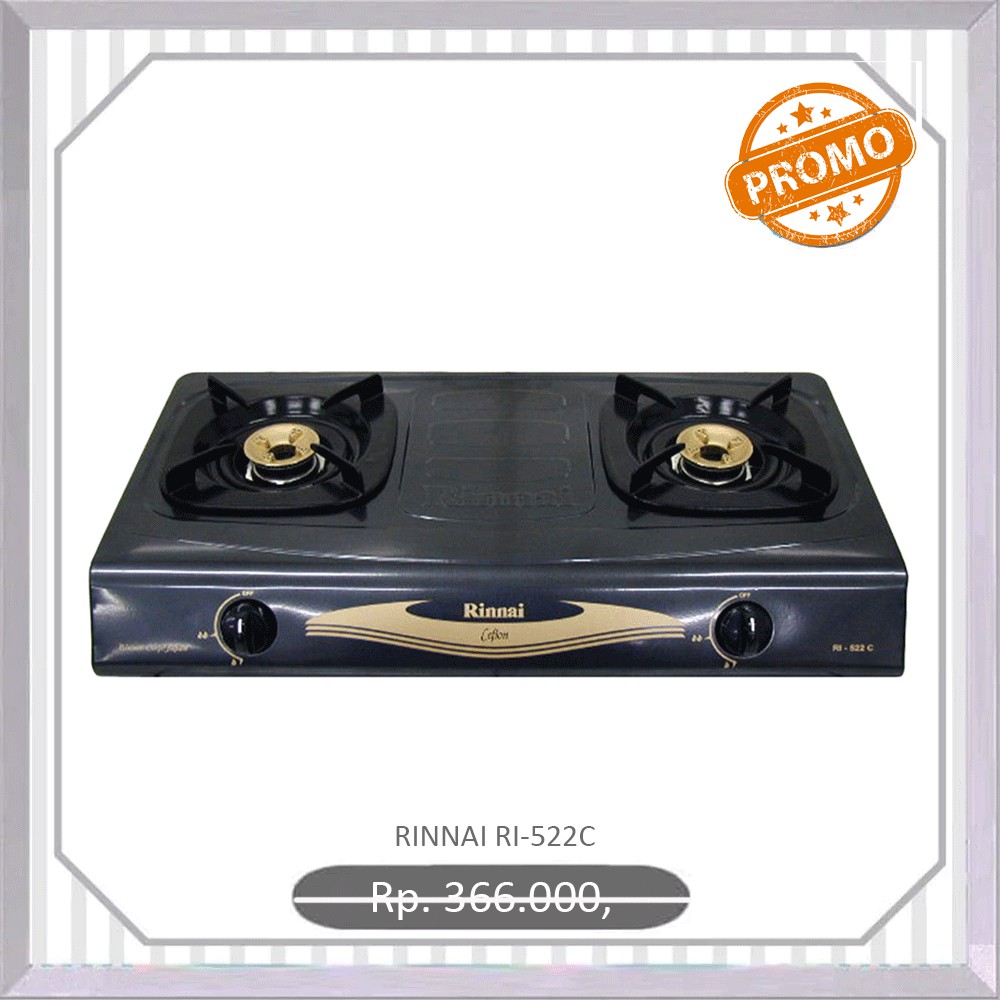 Jual Rinnai RI522C – Kompor Gas 2 Tungku | Shopee Indonesia