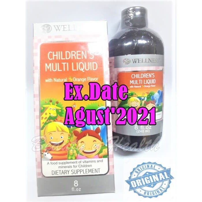 Jual Wellness Children's Multi Liquid / Multi Vitamin Anak ( 8Oz ...