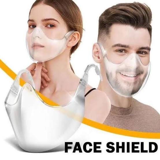 Jual MASKER TRANSPARAN AKRILIK / MASK TRANSPARANT PROTECTIVE / MASKER ...