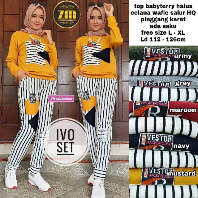 Jual Ivo set ( setelan ) | Shopee Indonesia