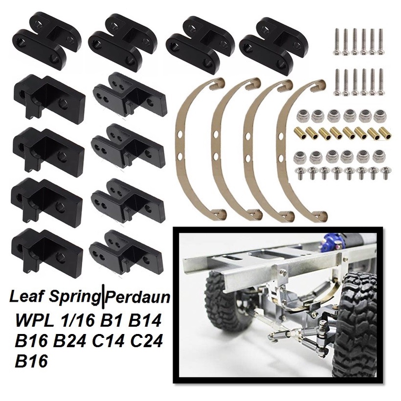 Jual Metal Leaf Spring Per Daun WPL 1/16 4WD B1 B14 B16 B24 C14 C24 B16 ...