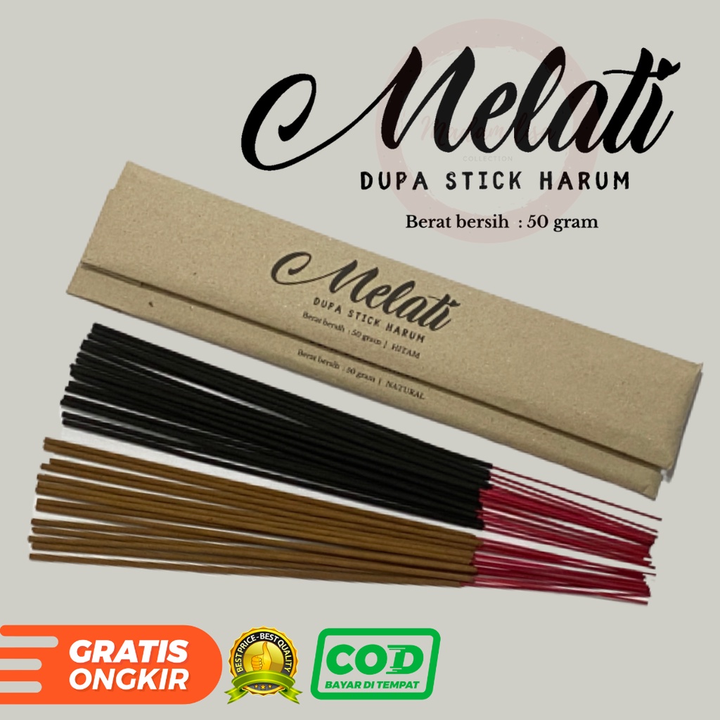 Jual Jasmine Harum Dupa STIK Melati 36 btg HITAM & NATURAL Dupa Stick ...