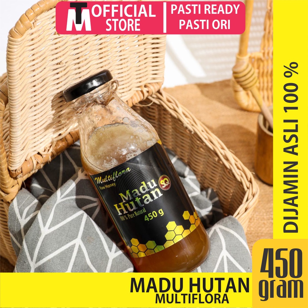 Jual ILFAZY FOOD Madu Hutan Asli Raw Honey 450 gram | Shopee Indonesia