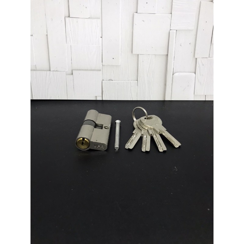 Jual Cylinder | Silinder Kunci Pintu Besar Jantung Kuningan 4 Anak Kunci | Shopee Indonesia