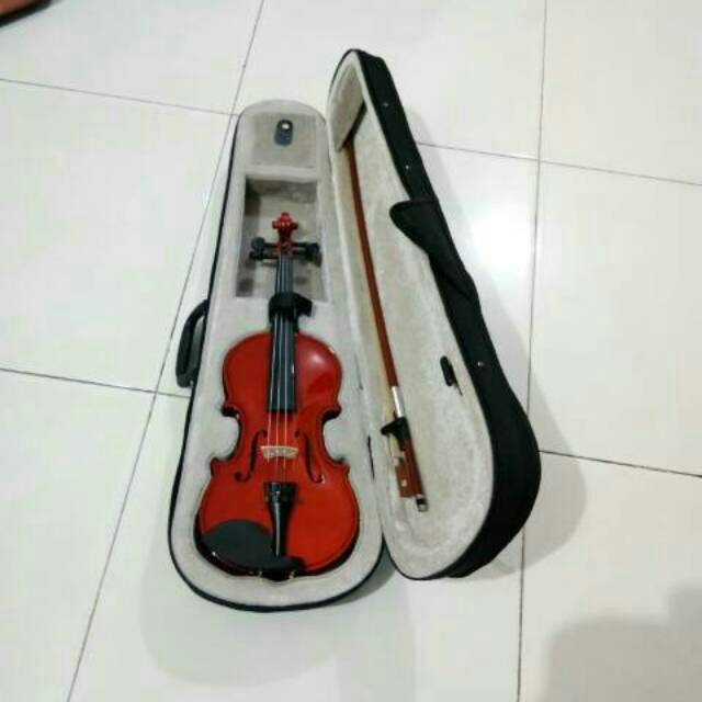 Jual Biola 1/4 1/8 Deluxe violin biola Deluxe merk Dluxe violin anak ...