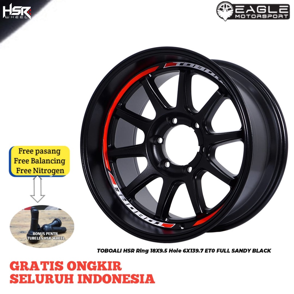 Jual Velg Mobil PAJERO FORTUNER HILUX DMAX MU-X TRITON HSR TOBOALI R18 Ring 18 | Shopee Indonesia