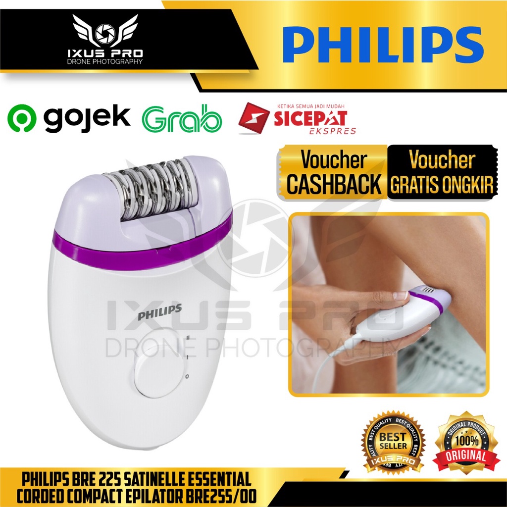 Jual Philips BRE225 Satinelle Essential Corded Compact Epilator Philips BRE 255 | Shopee Indonesia
