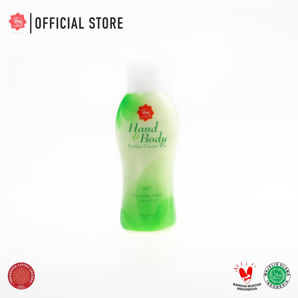 Jual Viva Hand & Body Lotion Green Tea 100 ml (ANTIOXIDANT) | Shopee ...