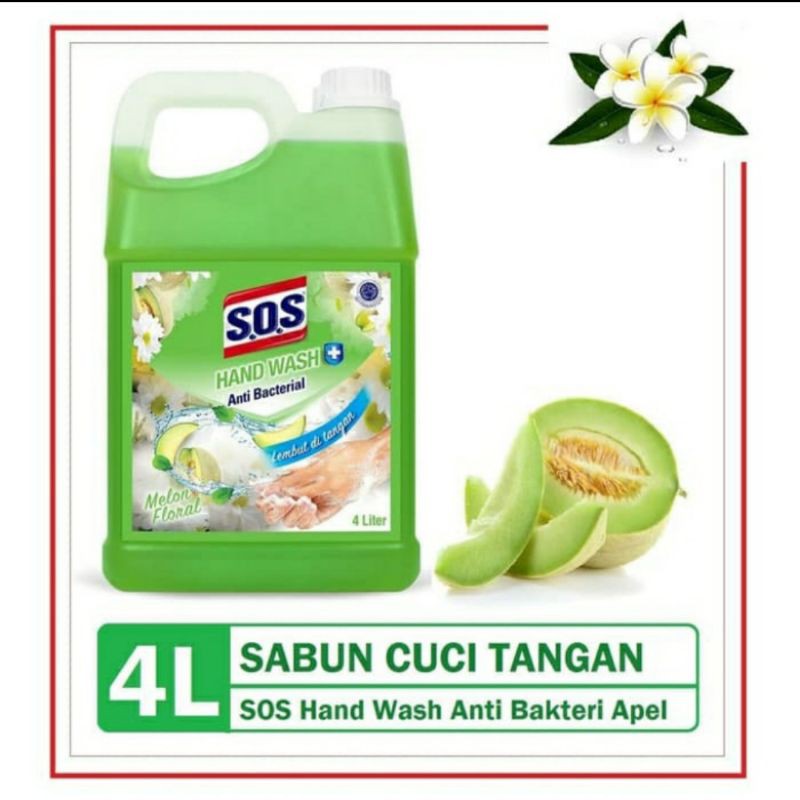 Jual Sos Hand Wash / Sabun Cuci Tangan 4lt Melon | Shopee Indonesia