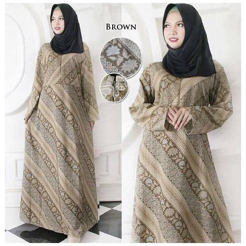 Jual GAMIS BATIK EMBOSS + PASHMINA Motif EMBOSS tebal Fit XL ld110cm ...