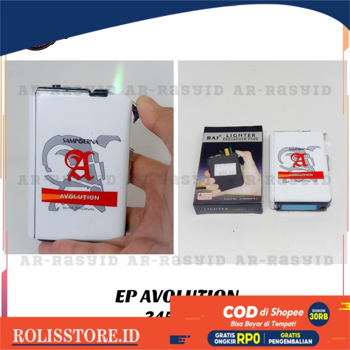 Jual Tempat Kotak Rokok Korek Api Bara Gas RAI Lighter Sampoerna ...