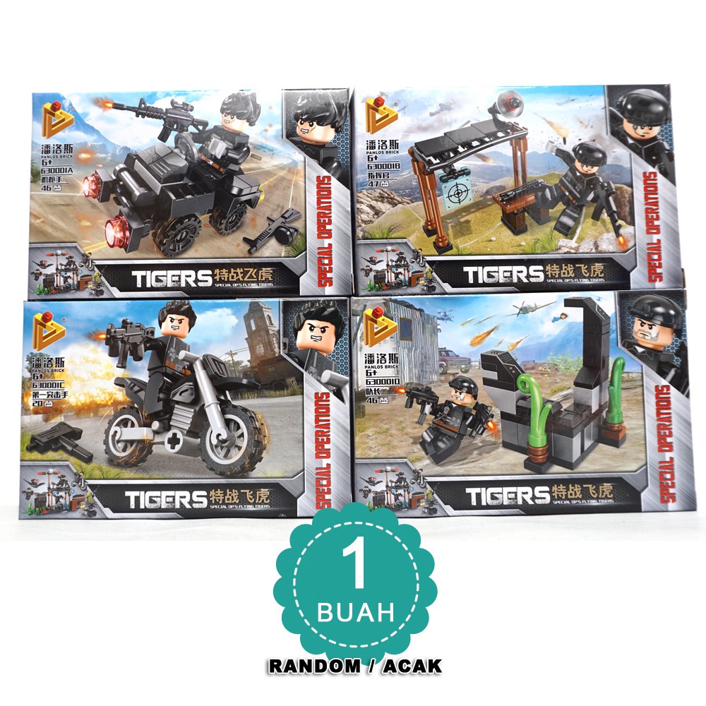 Jual Mainan Brick Special Ops figure - acak - satuan - TIGERS - PANLOS ...
