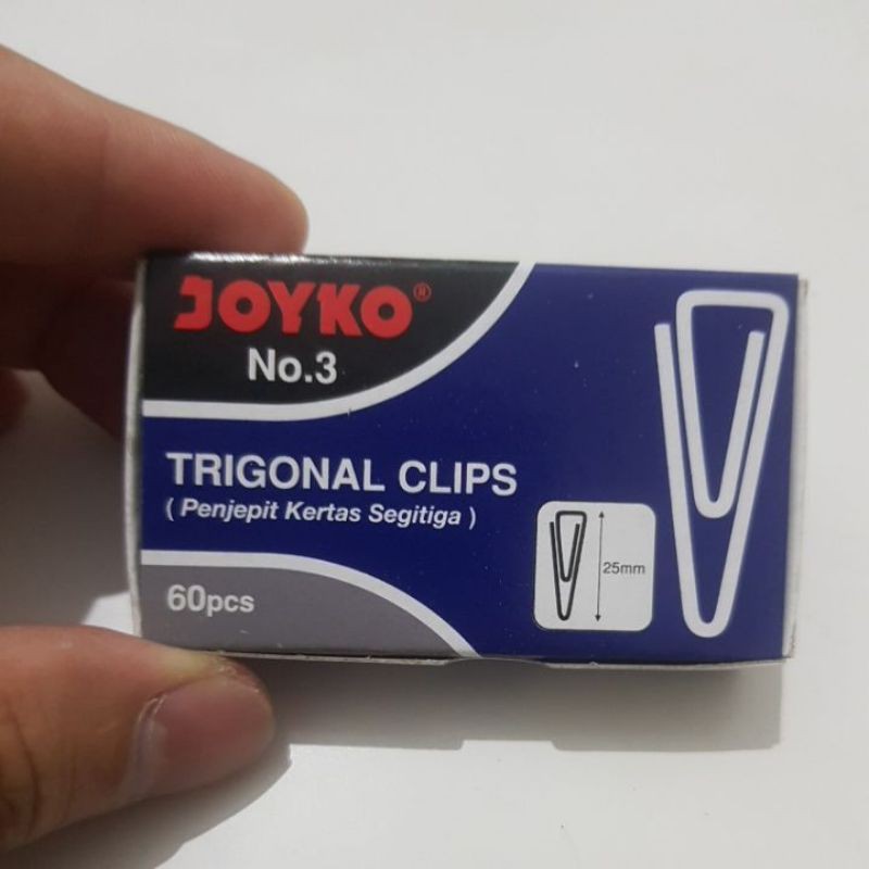 Jual Trigonal clip joyko no.3 25mm | Shopee Indonesia