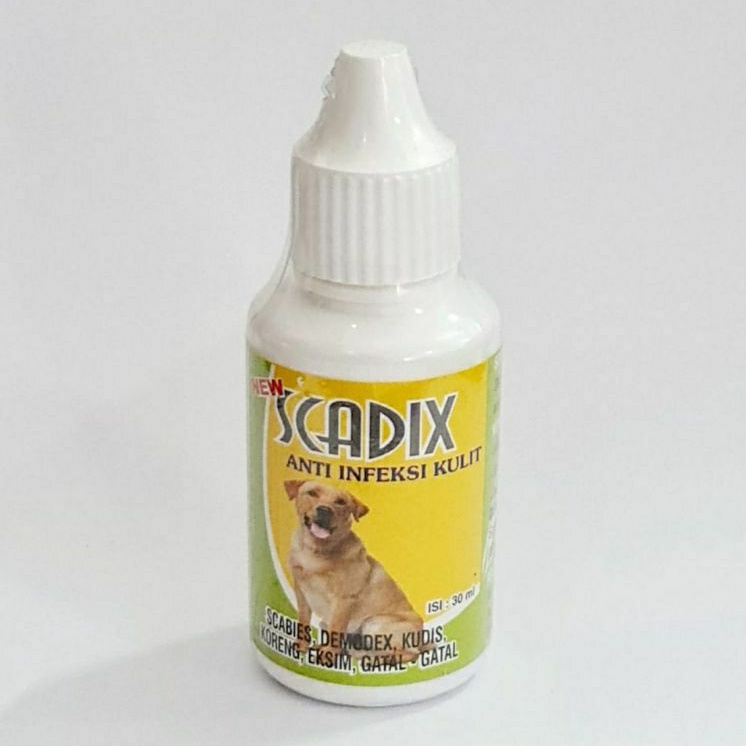 Jual SCADIX DOG OBAT ANTI INFEKSI KULIT SCABIES KORENG DEMODEX KUDIS EKSIM GATAL PADA ANJING ...