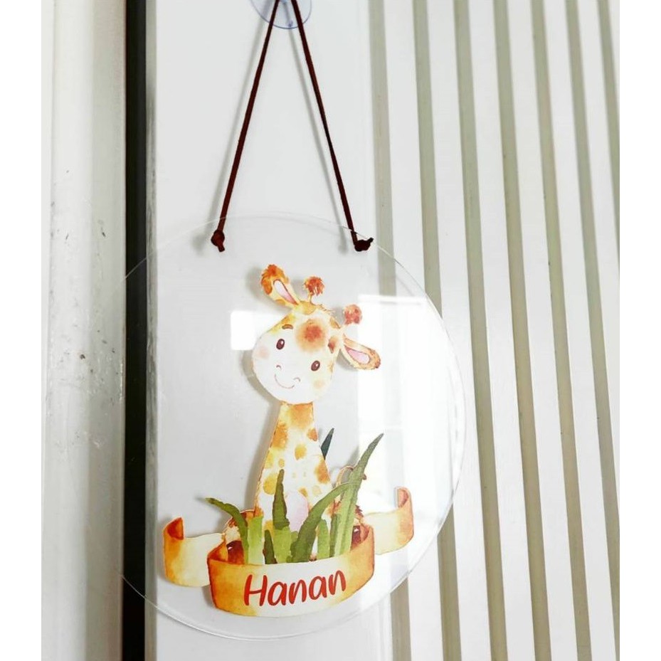 Jual PAPAN NAMA ANAK / PINTU ANAK / NURSERY ROOM SIGN / GANTUNGAN PINTU ...