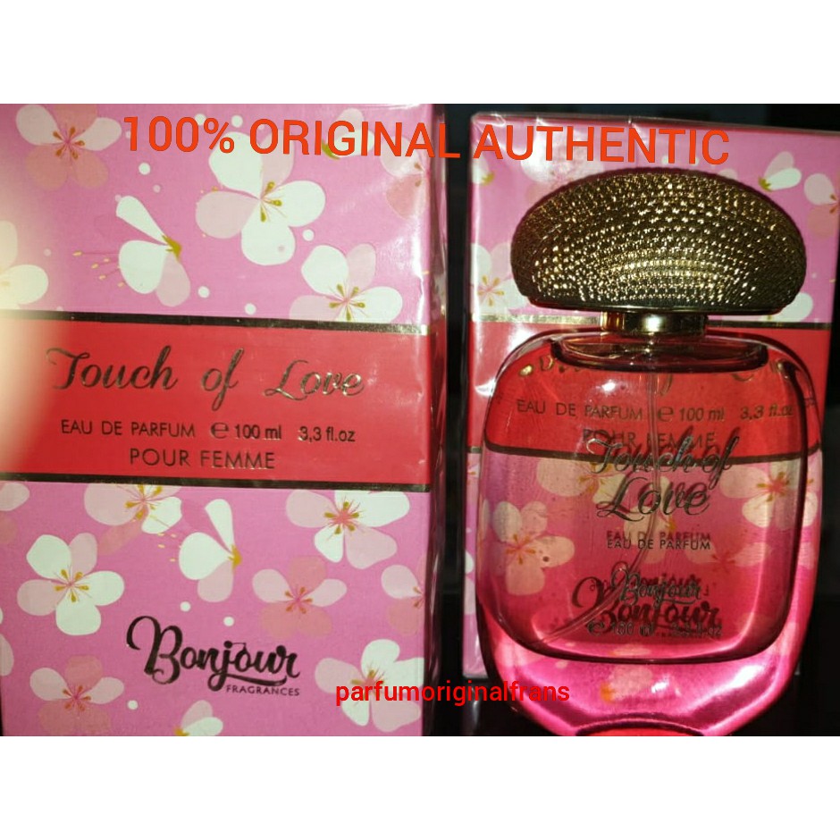 Jual Bonjour Touch Of Love Pour Femme Parfum EDP 100ml | Shopee Indonesia