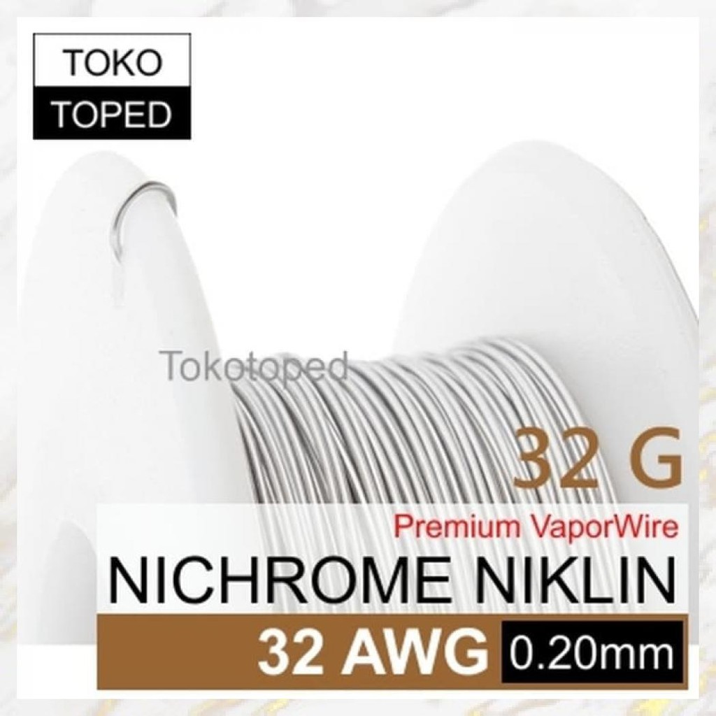Jual NICHROME NIKLIN WIRE 32 AWG | KAWAT NIKROM NIKELIN | Shopee Indonesia