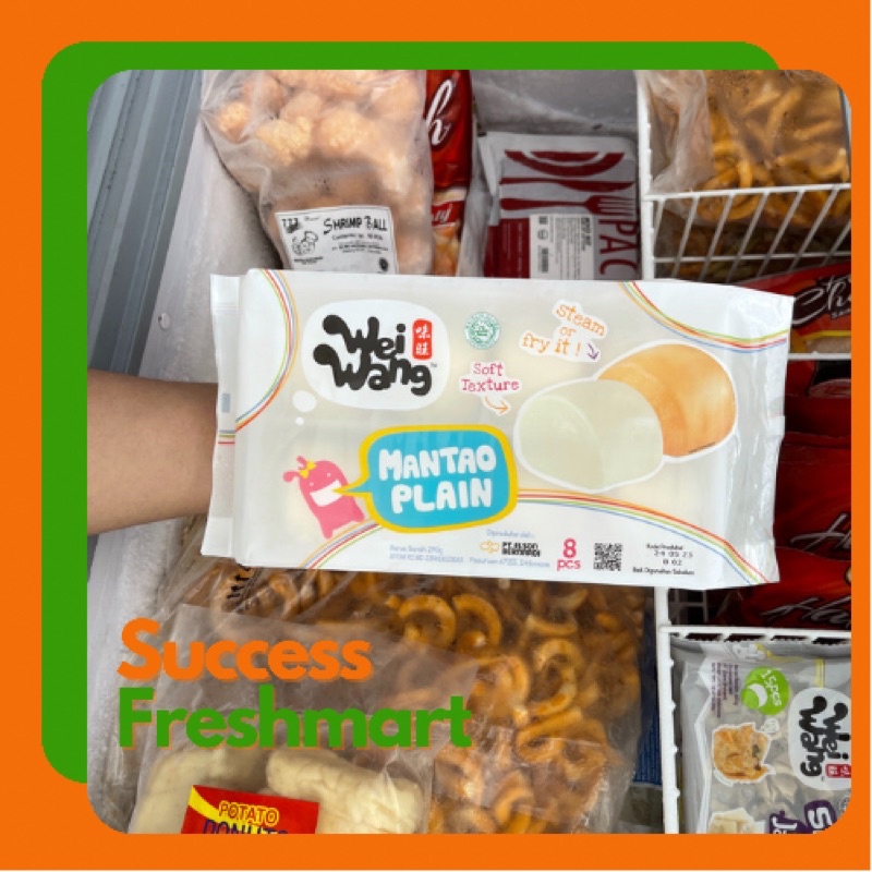 Jual Wei Wang Mantau Plain isi 6 | Shopee Indonesia