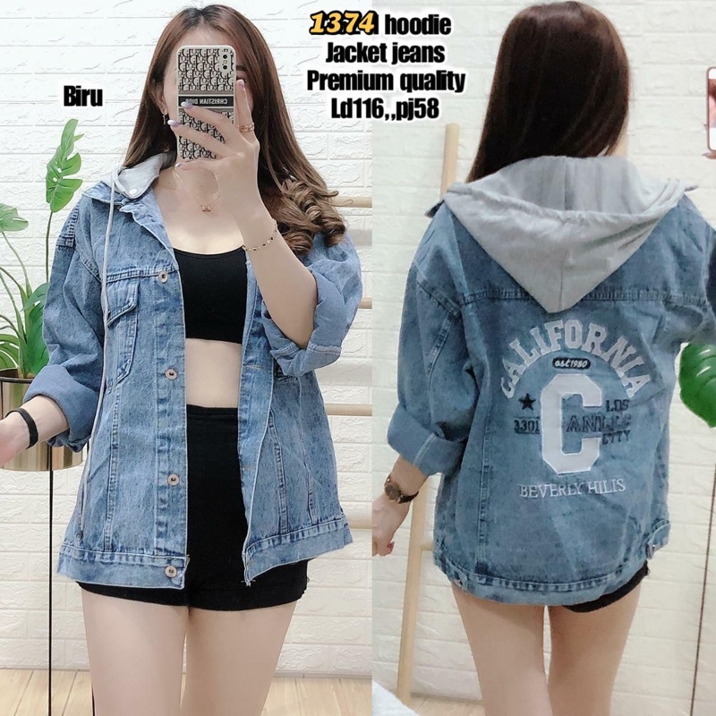 Jual JAKET JEANS READY 7 MODEL CANTIK/ TEBAL/ LD SESUAI DENGAN GAMBAR ...