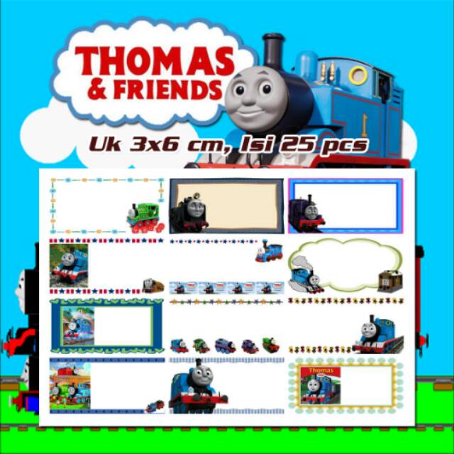 Jual Stiker label nama tipe G Thomas n frens | Shopee Indonesia