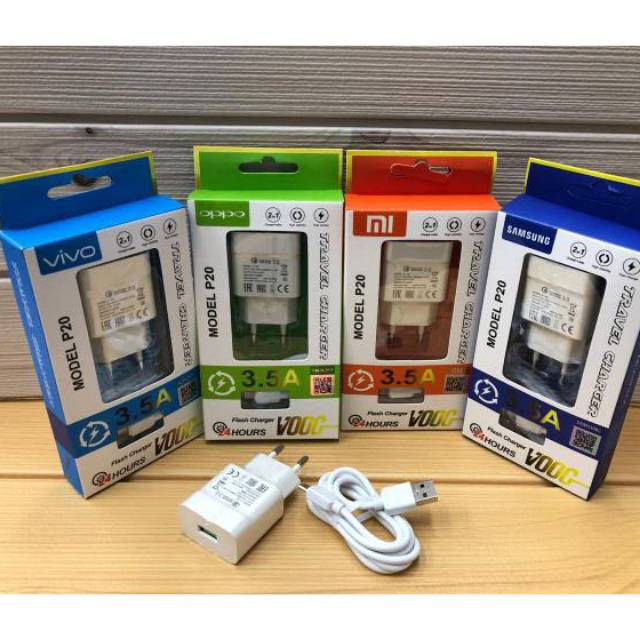 Jual travel charger tc casan cas charger charger hp casan usb VOOC P20 ...