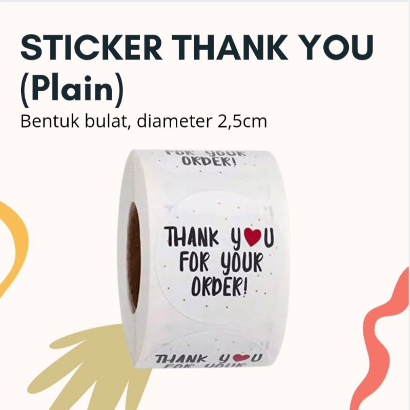 Jual Sticker Thank You Bulat (100pcs) | Shopee Indonesia