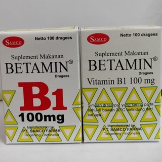 Jual BETAMIN B1 100 MG suplement makanan - VITAMIN B1 - VIT B1 VITAMIN ...