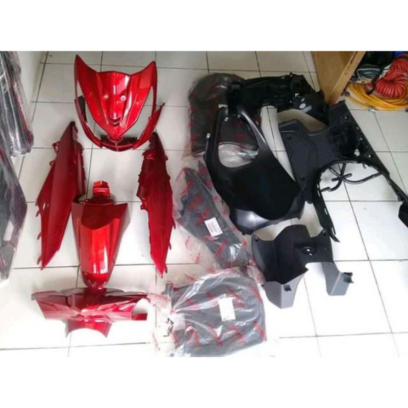 Jual FUL SET COVER BODY BODY HALUS DAN BODY KASAR HONDA BEAT FI BEAT F1 ...