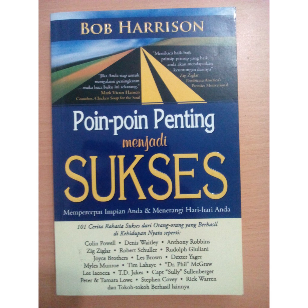 Jual Poin Poin Penting Menjadi Sukses by Bob Harrison | Shopee Indonesia
