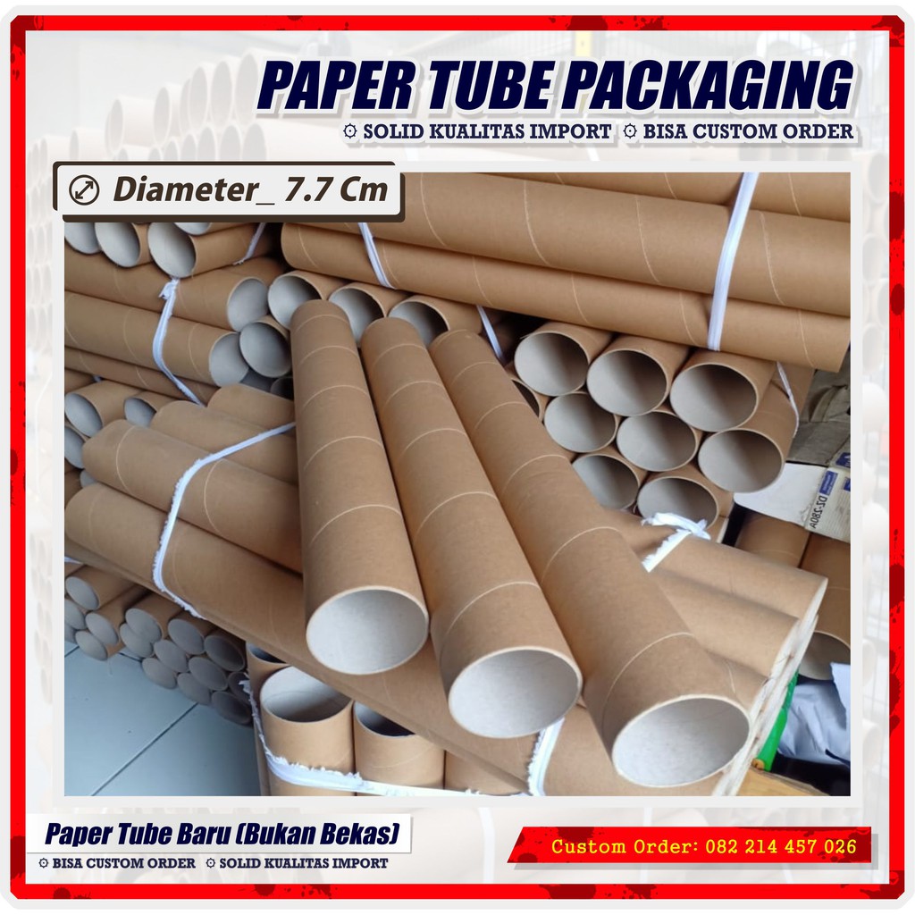 Jual SELONGSONG PACKING-PAPER TUBE-CONES-ROL SELONGSONG-PAPER CORE DIAMETER 3 inc/ 8cm | Shopee ...