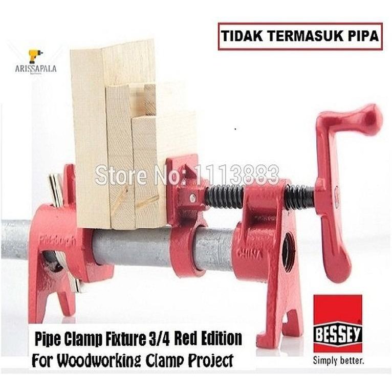 Jual Promo Pipe clamp fixture with legs for woodworking clamp project ...