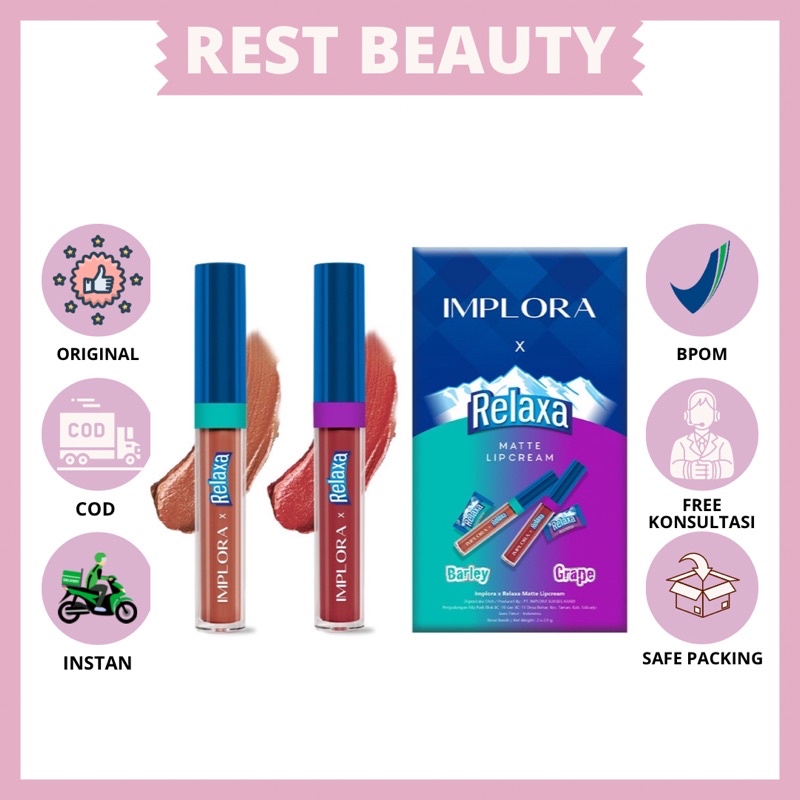 Jual IMPLORA - Implora x Relaxa Matte Lipcream | Shopee Indonesia