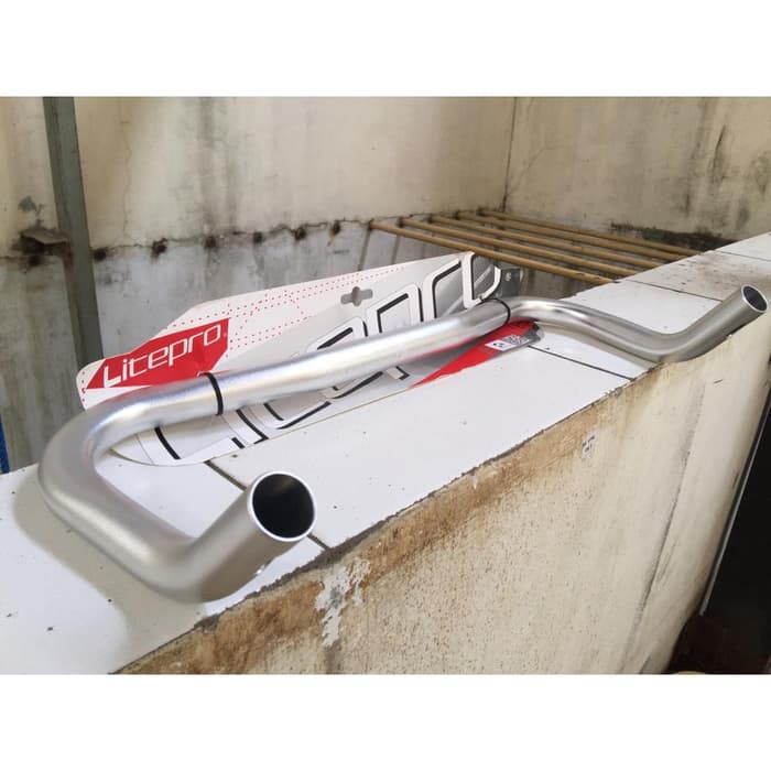 Jual HANDLEBAR SEPEDA BALAP LITEPRO DEMON SILVER 225G | Shopee Indonesia