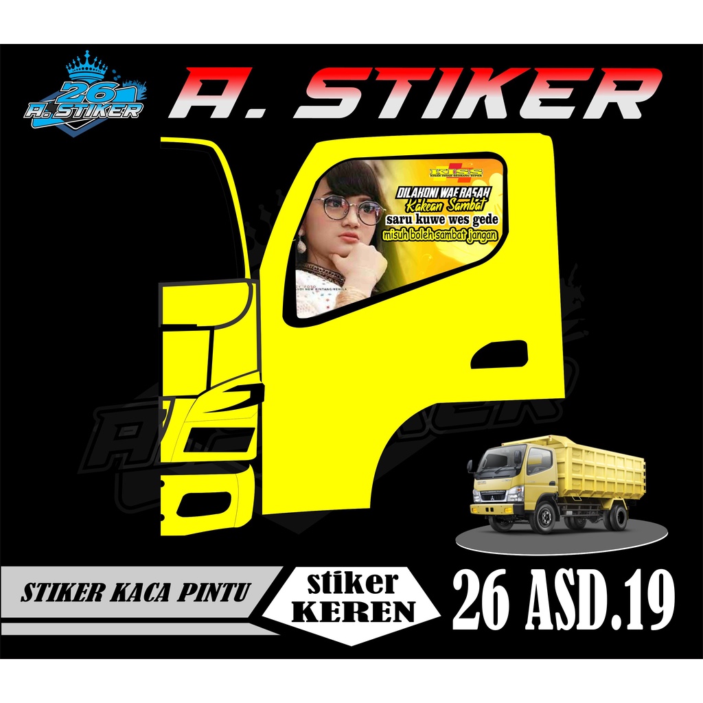 Jual stiker pintu mobil stiker pintu truk stiker variasi kaca pintu ...