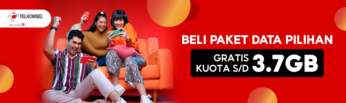 Beli Paket Data Pilihan Gratis Kuota S/D 3.7GB | 6-13 Jun