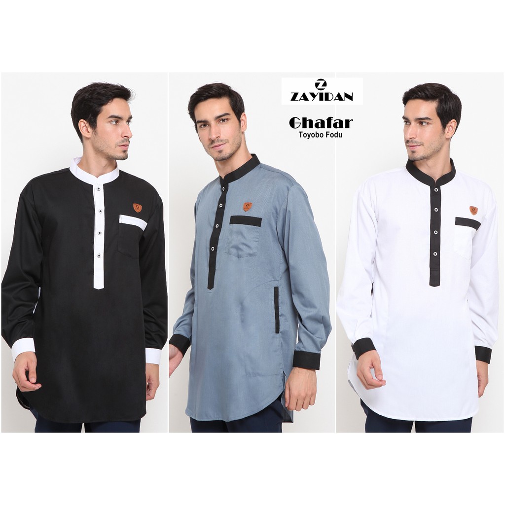 Jual Baju Koko Gamis Muslim Pria By Zayidan Lengan Panjang - Ghafar ...