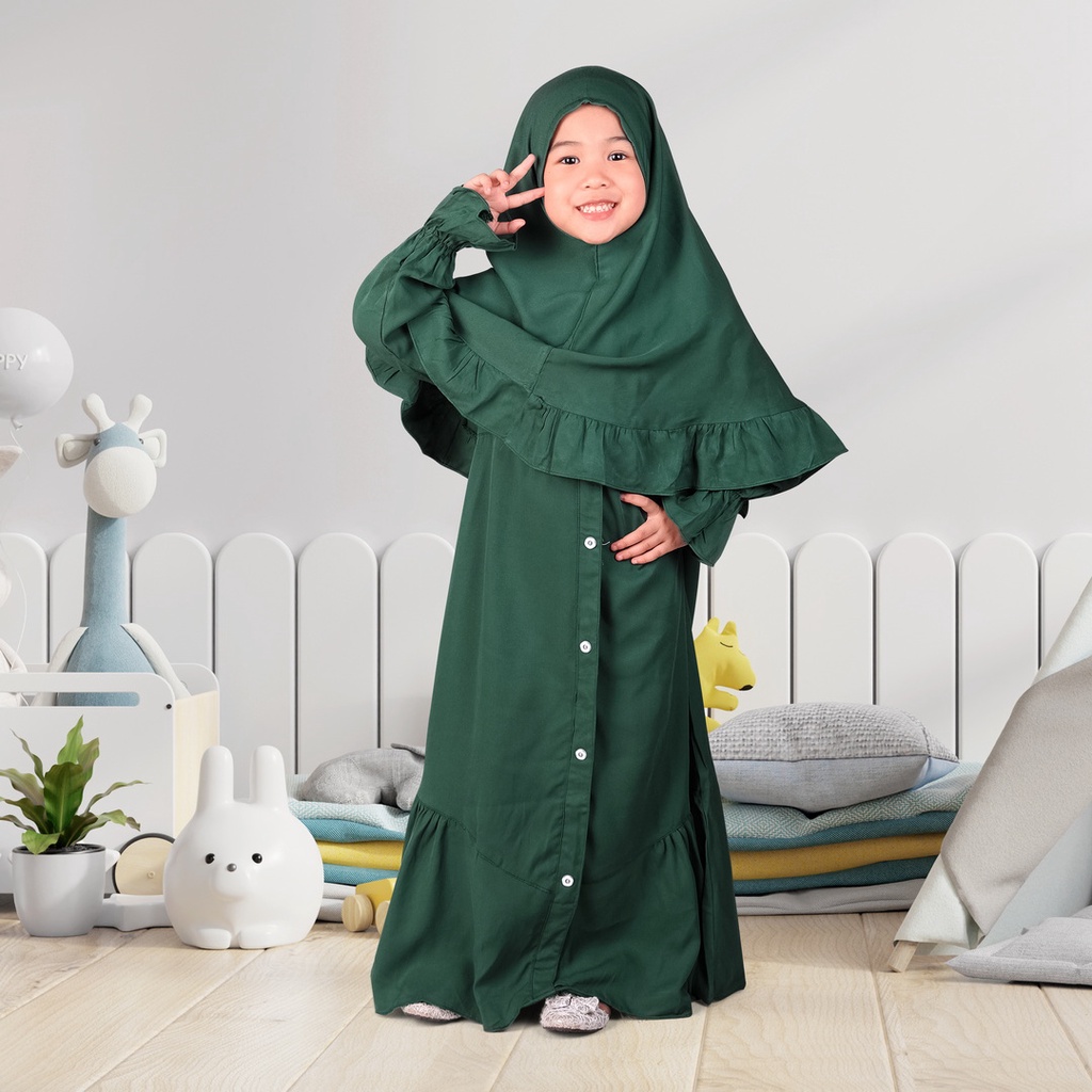 Jual Produkunik- Set Gamis Anak Usia 1 2 Tahun Aksen Kancing Lucu ...