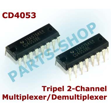 Jual IC CD4053BE CMOS CD4053 Triple 2-Channel Multiplexer Analog Switch 4053 | Shopee Indonesia