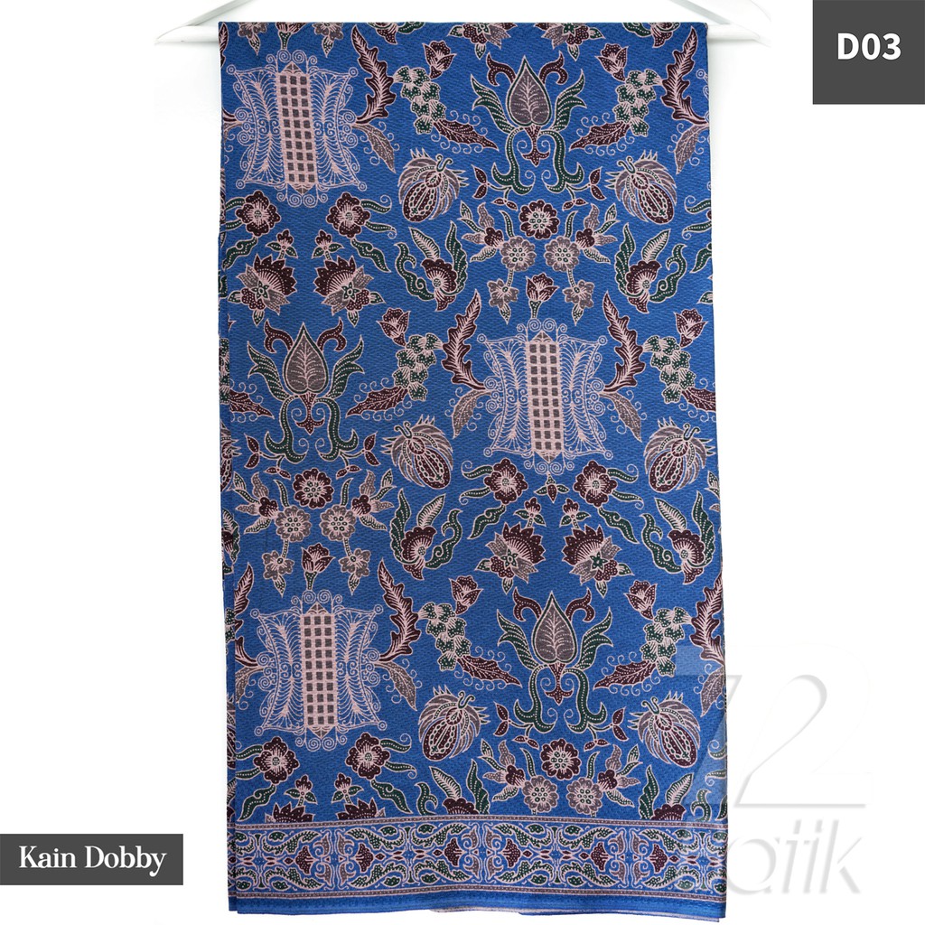Jual KAIN BATIK PREMIUM Bahan Dobby Motif Pintu Aceh Warna Biru Navy ...