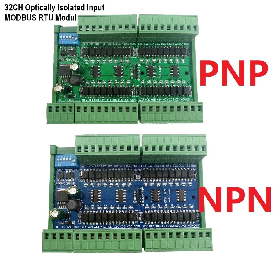 Jual MODBUSBUS RTU RS485 Optically Isolated Input Digital 32 channel ...